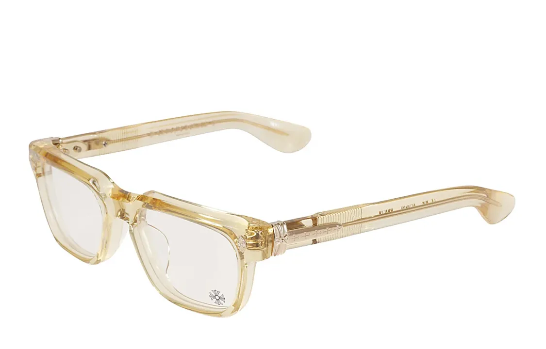 Chrome Hearts Eyeglass Frames Unisex Gold - POIZON