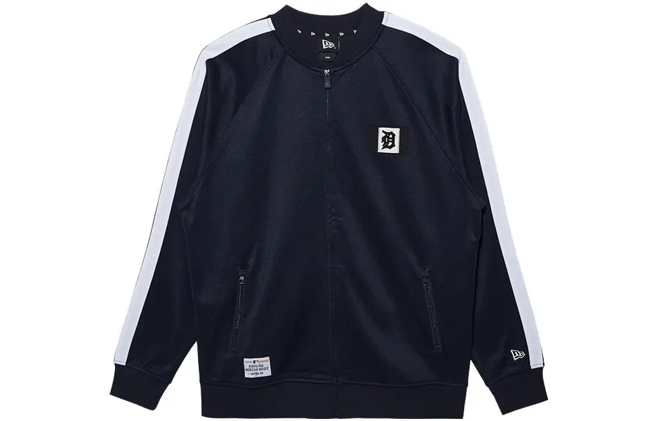 New Era Jacket Men Navy Blue - POIZON