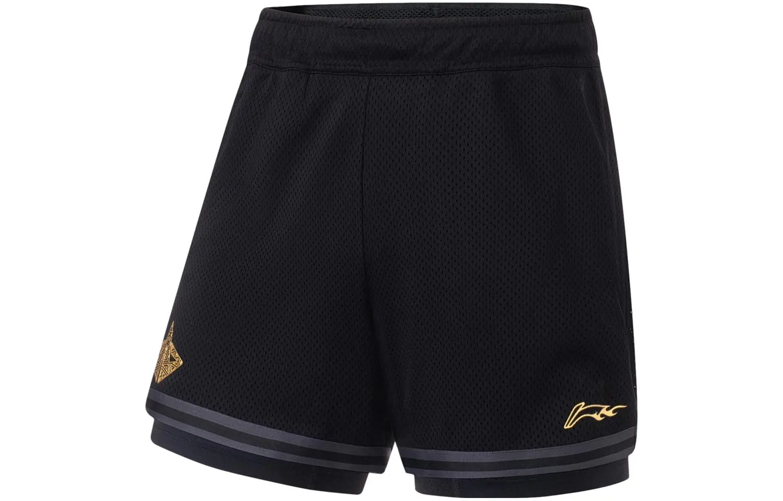 LINING Professional Basketball Series Basketball Shorts Men Black - POIZON