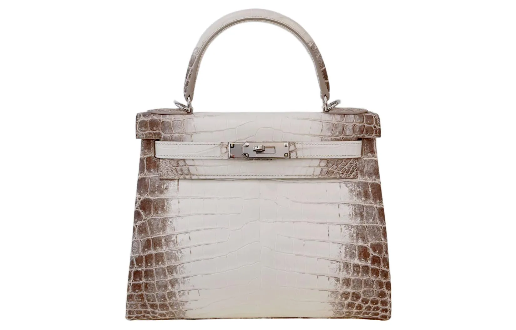 HERMES Kelly Matte Crocodile Leather Kelly Bag Handbags Women's Beige ...