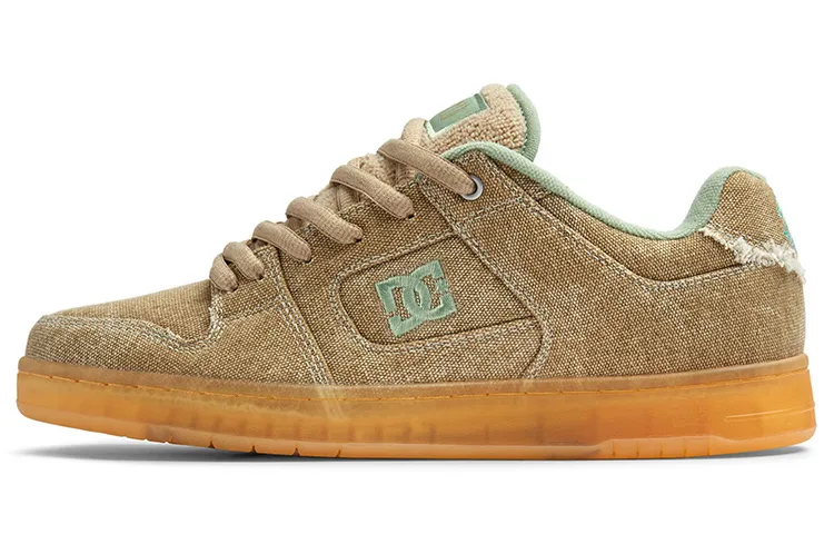 DC Shoes Skateboarding Shoes Unisex Low-top Khaki - POIZON