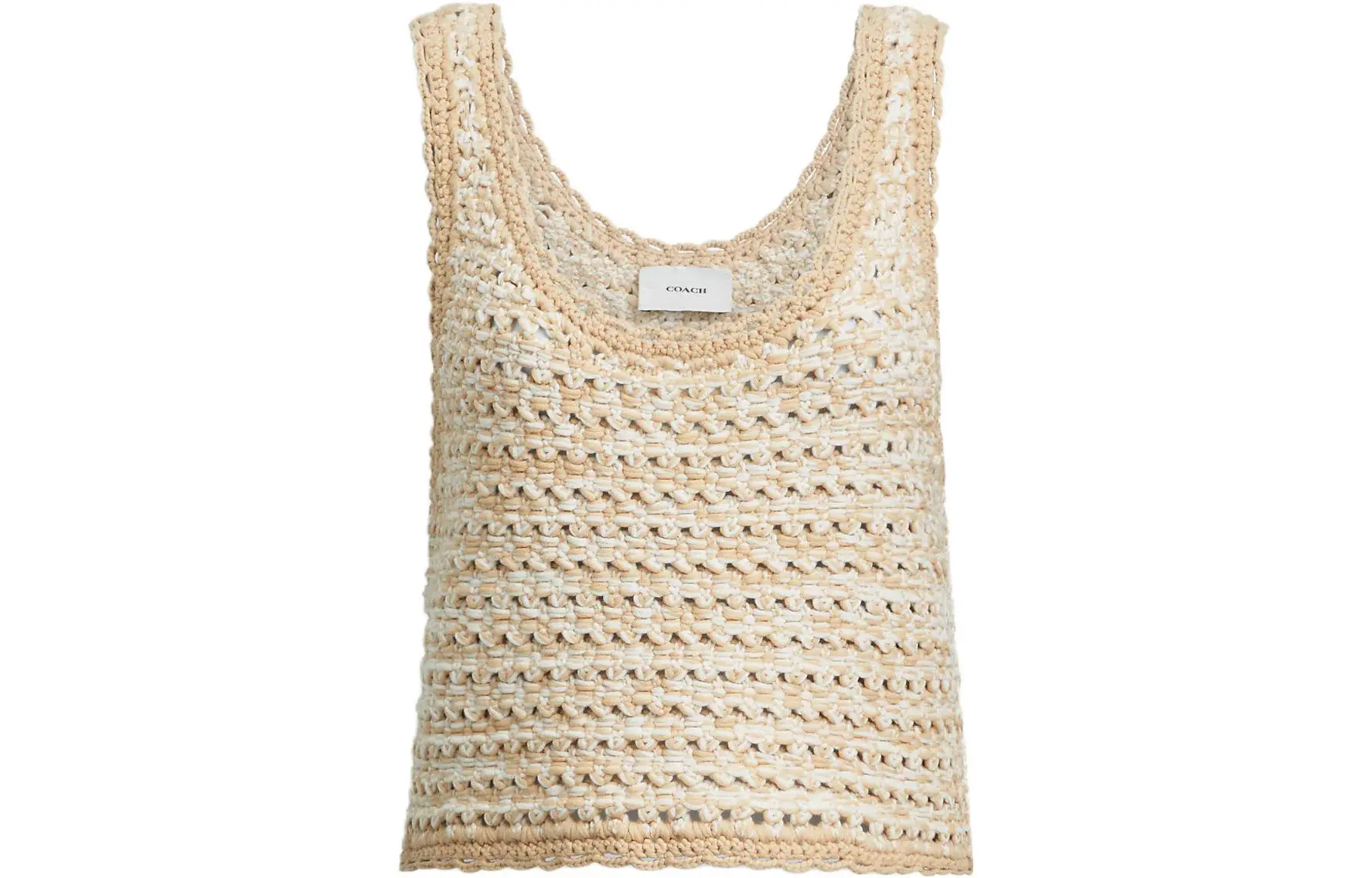 COACH Crop Top Women's Beige - POIZON