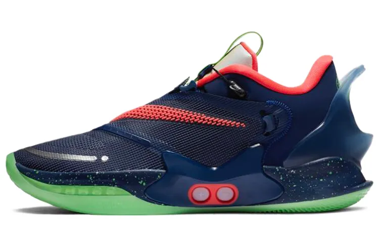 Nike Adapt Bb 2.0 Basketball Shoes Men Low-top Blue/Green US W 12
