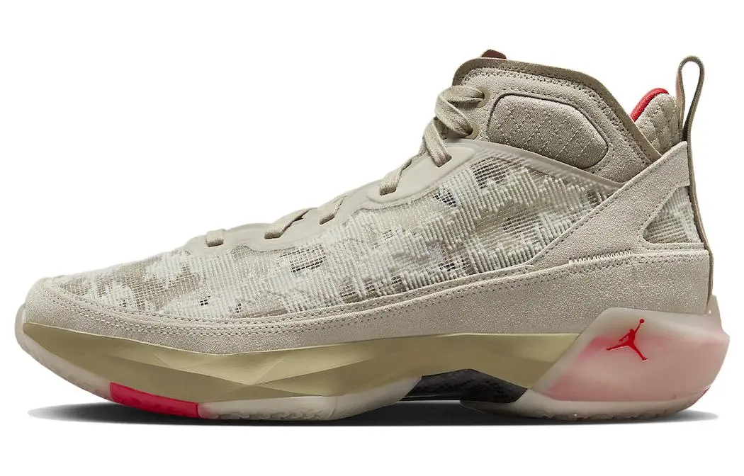 Air Jordan 37 Basketball Shoes Men Mid-top Brown - POIZON