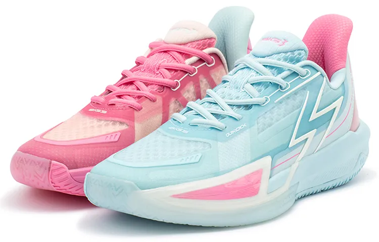 361° Big3 4.0 QUICK Basketball Shoes Unisex Low Top Blue/Pink - POIZON