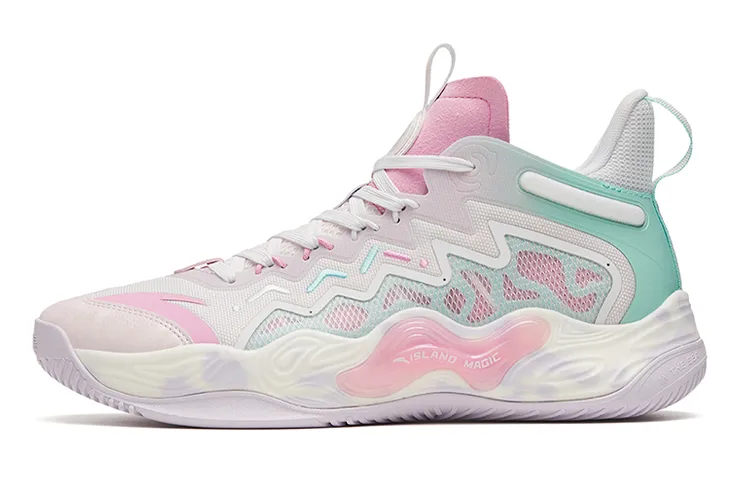 ANTA Basketball Shoes Men Low-top Pink - POIZON