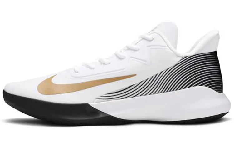Nike Precision 4 White Metallic Gold - POIZON