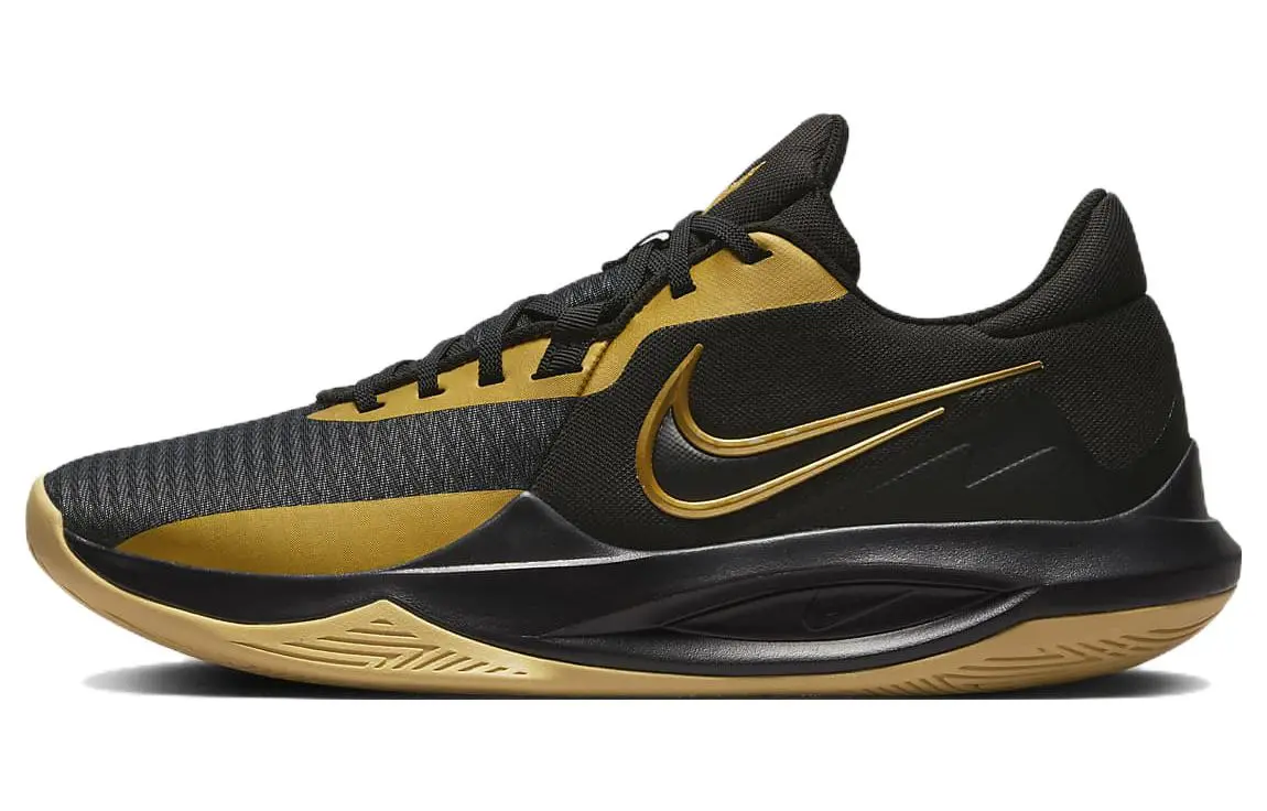 Nike Precision 6 Black Metallic Gold - POIZON