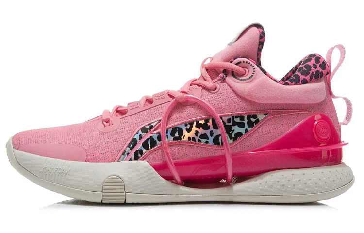 LINING Speed 8 Basketball Shoes Men Low-Top Geranium Pink - POIZON