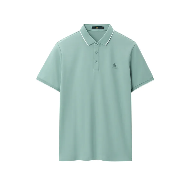 HLA Polo Shirts Men Cooling Antibacterial Anti-Mite - Lake Green 19 ...