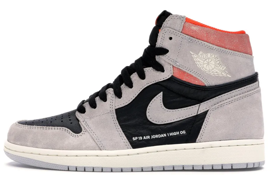 Jordan 1 Retro High 'Neutral Grey Hyper Crimson' - POIZON
