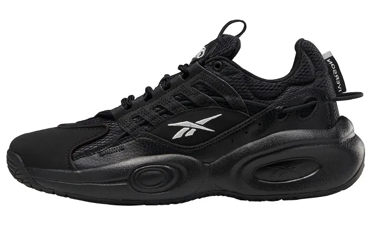 Reebok Solution Mid Black Silver Metallic US M 10