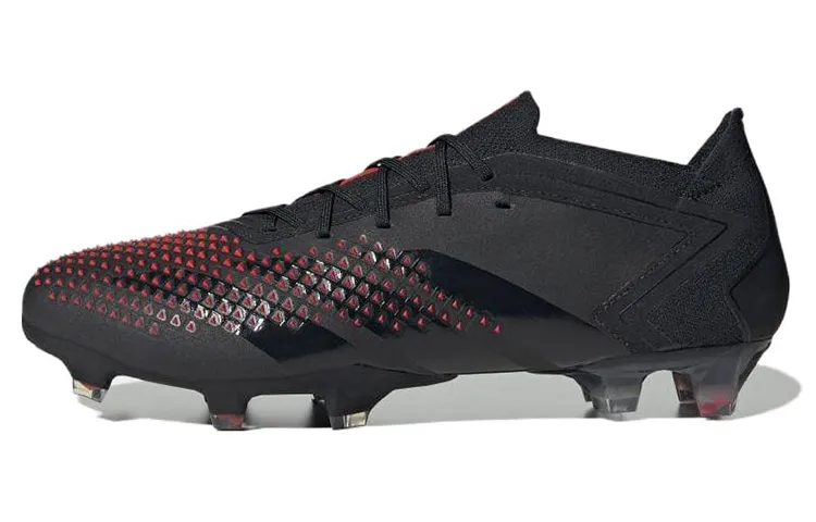 adidas Predator Accuracy Lux.1 L FG Black Solar Red - POIZON