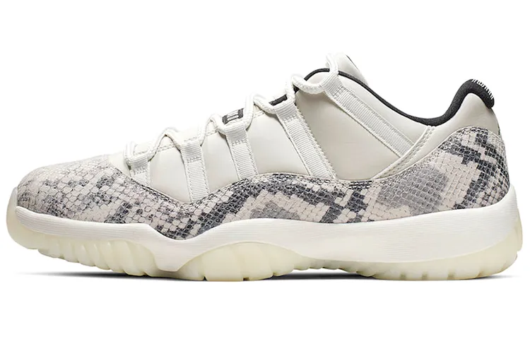 Air Jordan 11 Retro Low 'Light Bone Snakeskin' - POIZON