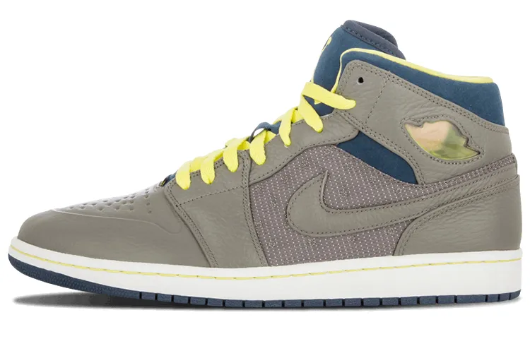 JORDAN 1 Retro '97 Txt Flat Pewter Electric Yellow - POIZON