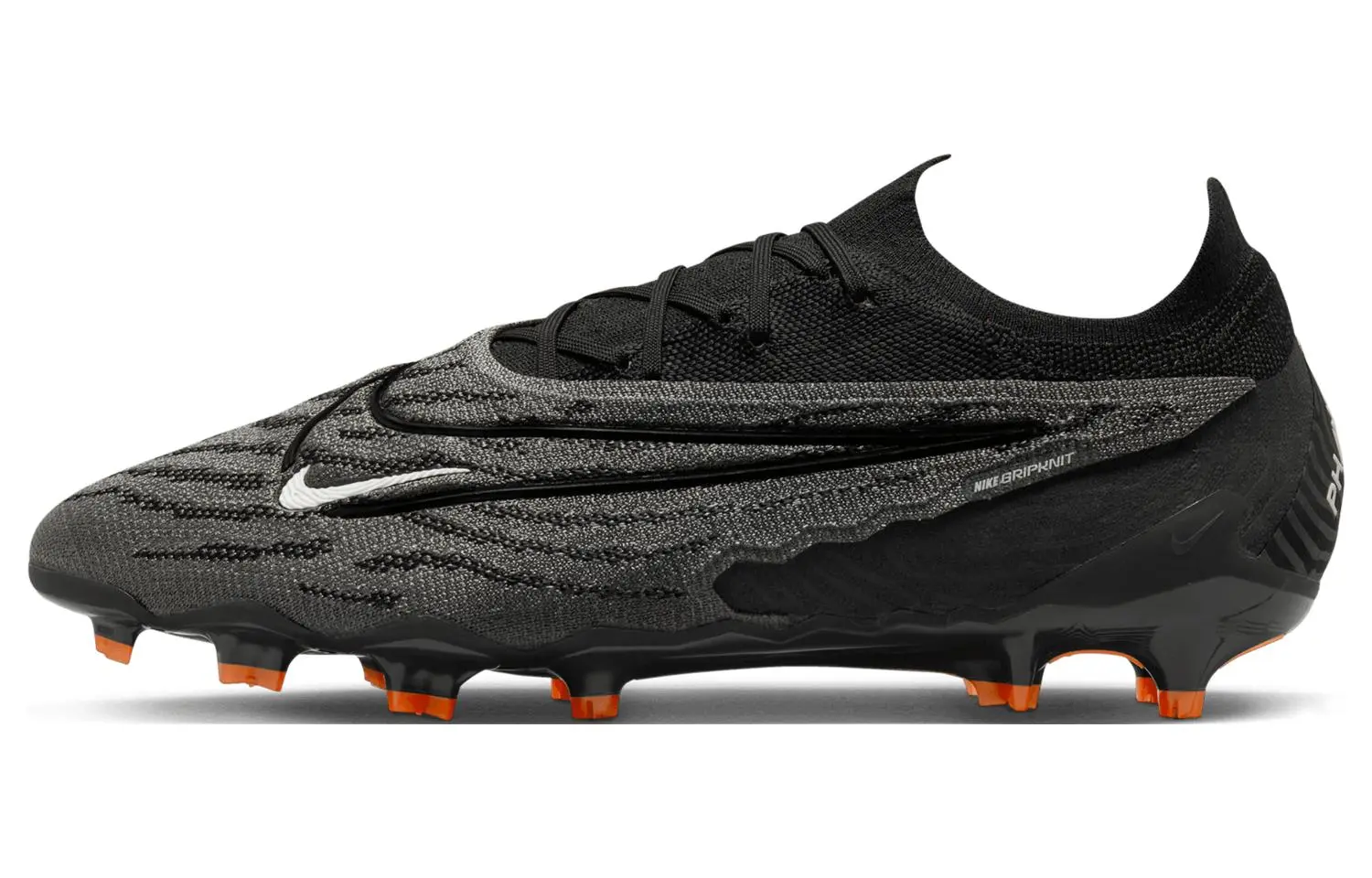 Nike Gripknit Phantom GX Elite FG Black Dark Smoke Grey - POIZON