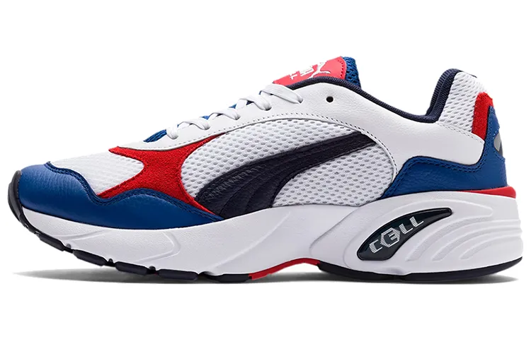 PUMA Cell Viper Leather Black/White/Blue Low Sneakers - POIZON