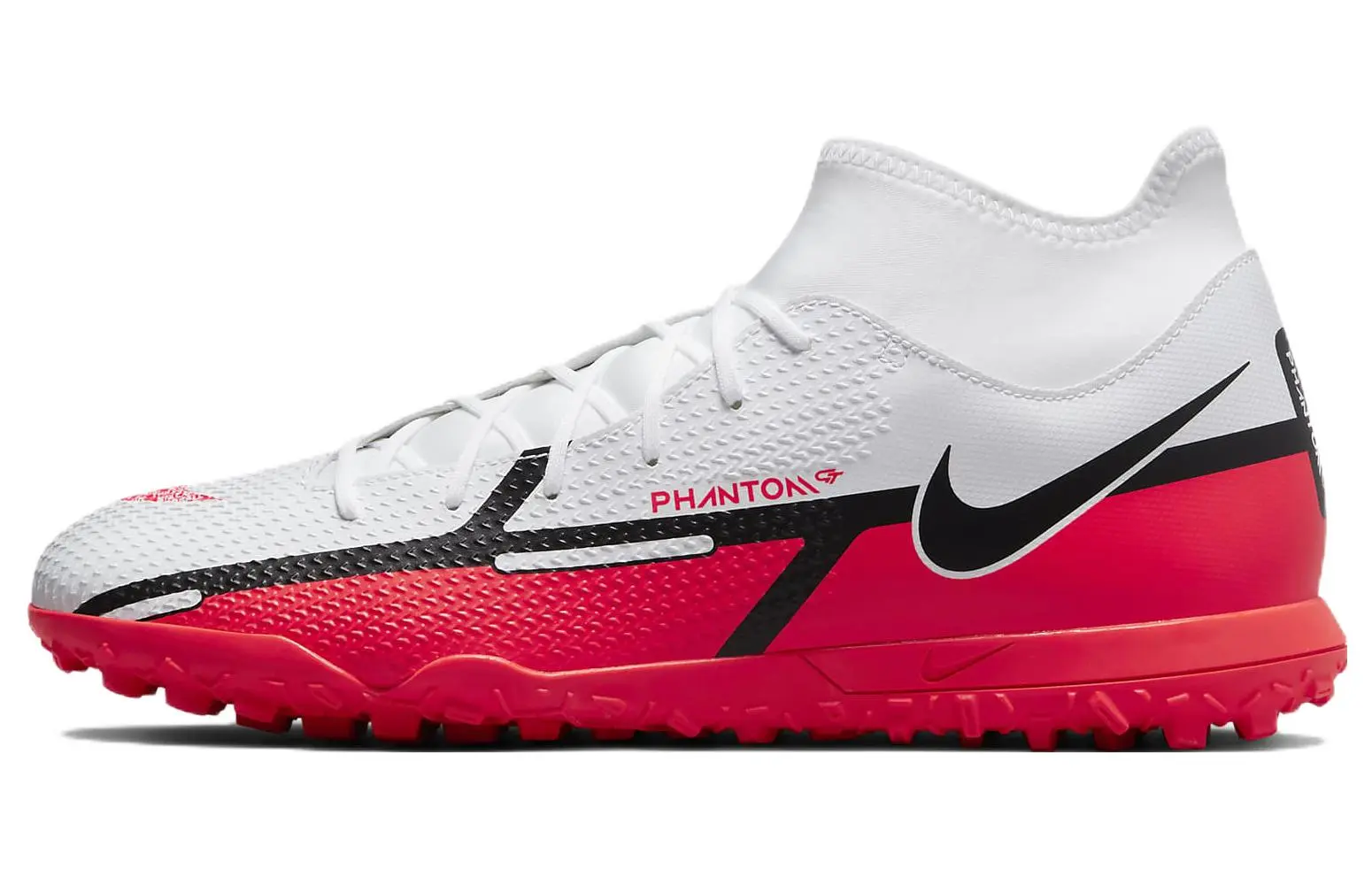 Nike Phantom GT2 White Bright Crimson Black - POIZON