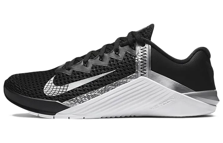 Nike Metcon 6 Black Metallic Silver Women's - POIZON