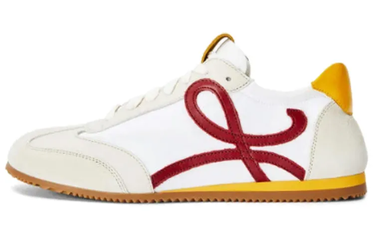 LOEWE Ballet Runner Lifestyle Shoes Men Low-top White/Orange - POIZON