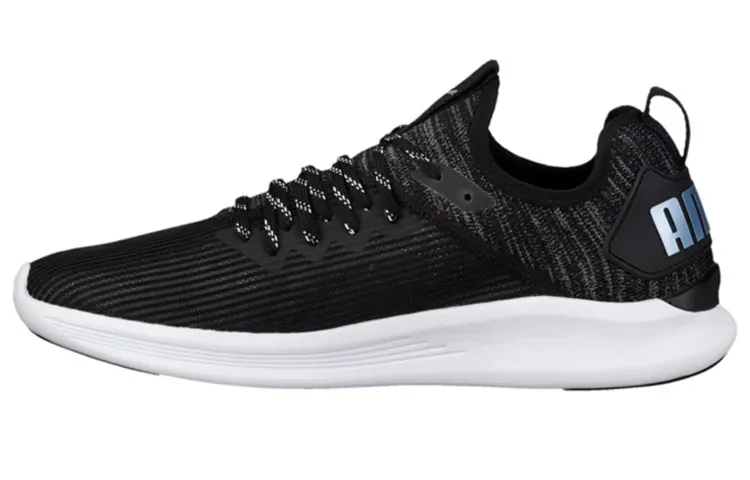 Puma Ignite Flash Stripped Low Running Shoes Black - POIZON