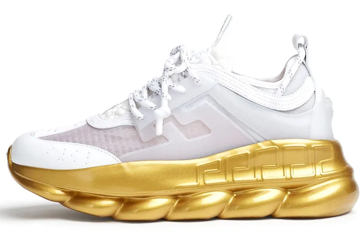 VERSACE Chain Reaction White Gold Sole US M 8