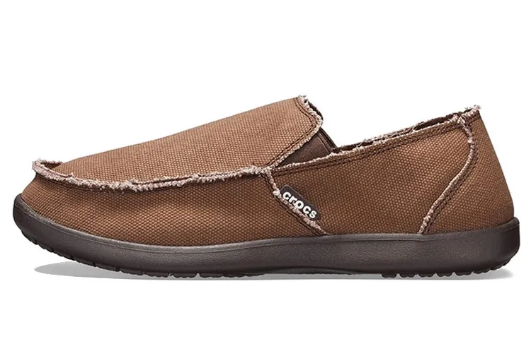 Crocs Santa Cruz Lifestyle Shoes Men Low-top Coffee - POIZON