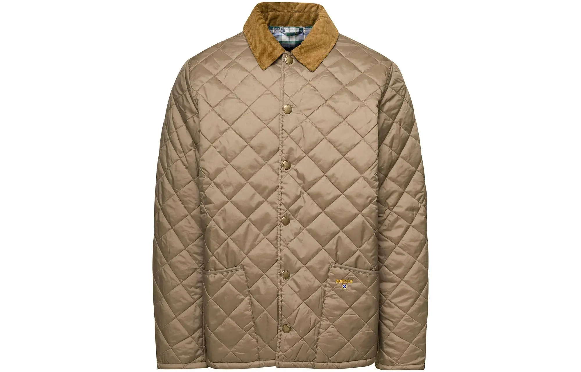 BARBOUR Logo-embroidered Puffer Jacket - POIZON