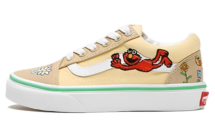 Vans Old Skool Sesame Street X Kids 'Elmo' - POIZON