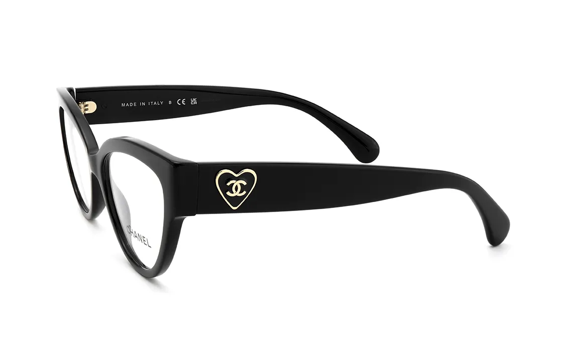 CHANEL Eyeglass Frames Unisex Black - POIZON