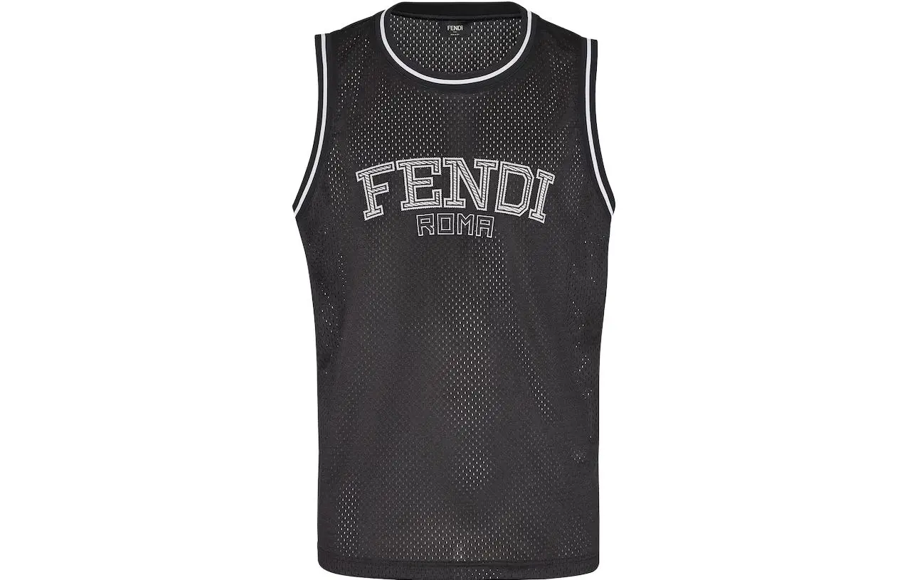FENDI Tank Tops Men Black - POIZON