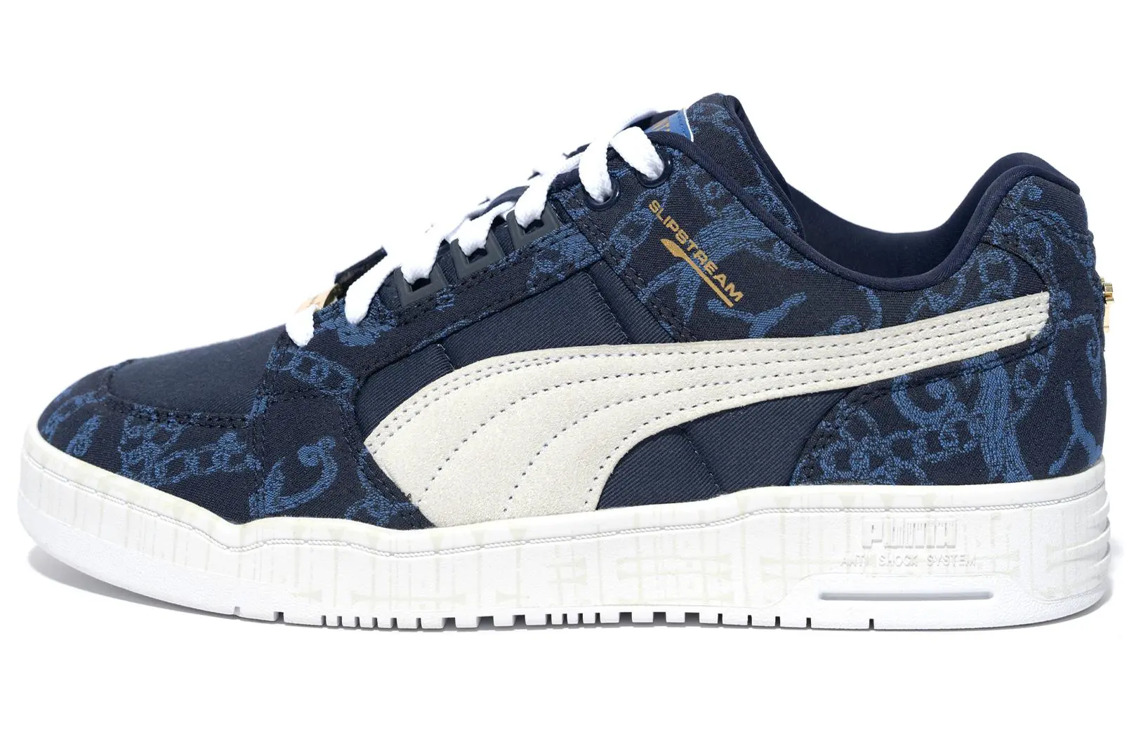 Puma Slipstream Skateboarding Shoes Unisex Low-top Dark Blue - POIZON