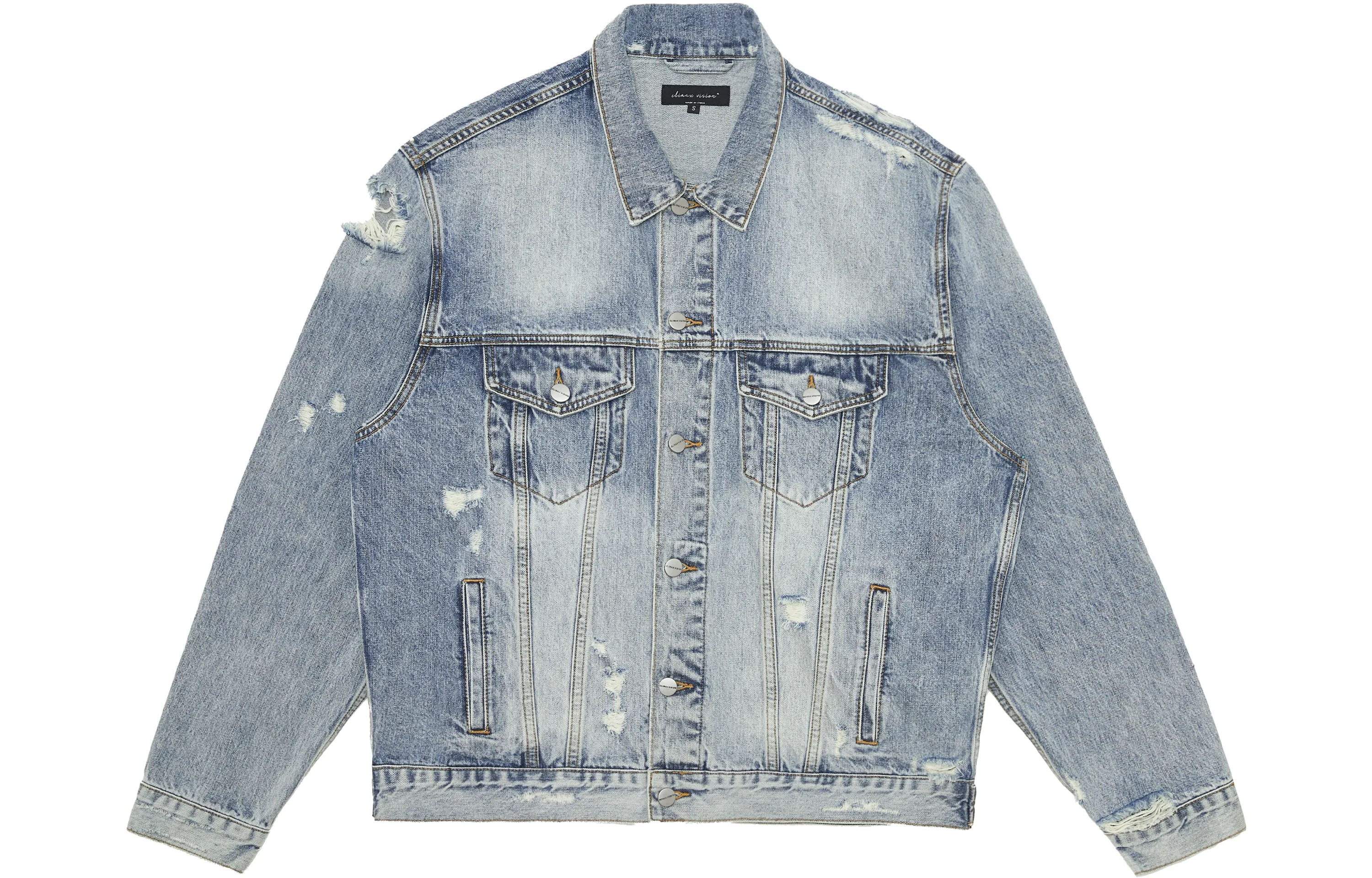 CLIMAX VISION Unisex Denim Jacket - POIZON