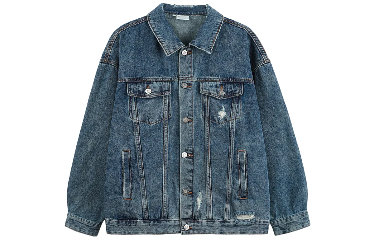 BEETLE TOWN Unisex Denim Jacket - POIZON