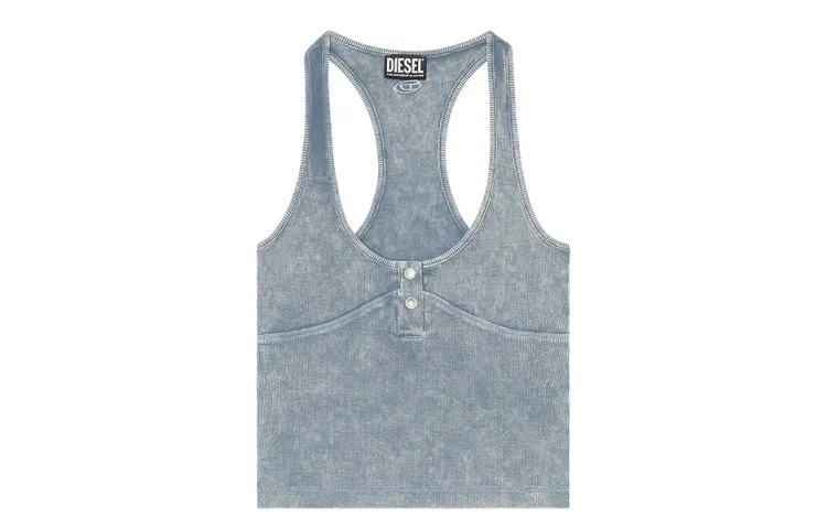 DIESEL Tank Tops Women's Blue - POIZON