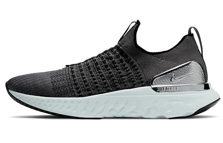 Nike React Phantom Run Flyknit 2 Iron Grey Silver US M 10.5 - POIZON