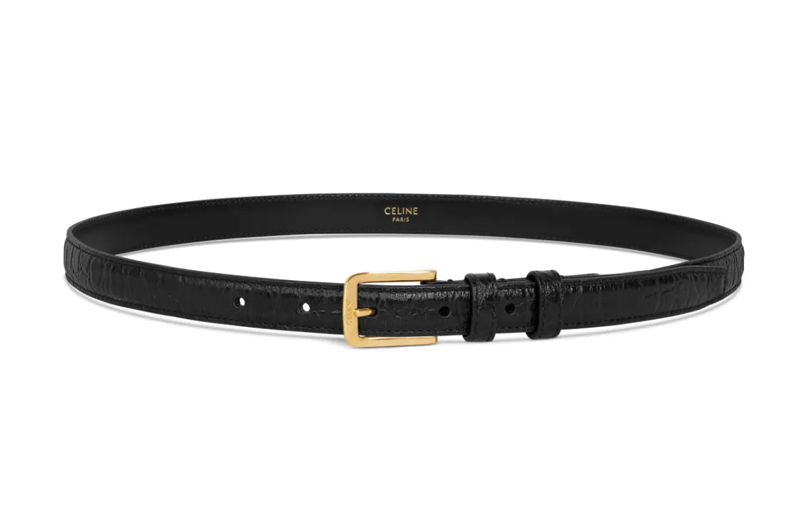 CELINE Leather Belts Men Black - POIZON