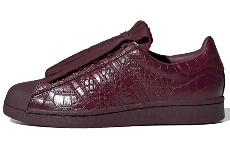 Adidas Originals Superstar Fringe Maroon Women's - POIZON