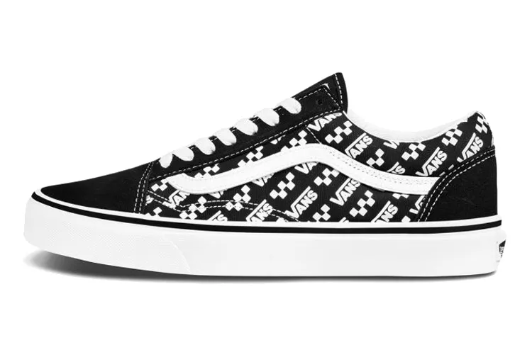Vans Old Skool 'Logo Repeat - Black' - POIZON