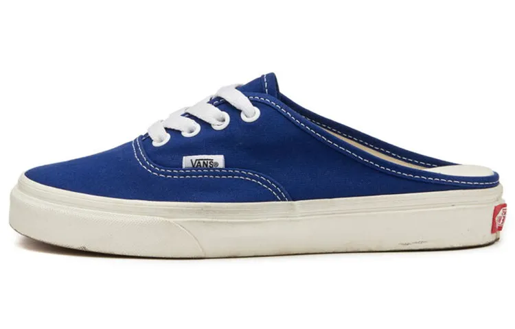 Vans Canvas Authentic Mule 'Blue White' - POIZON