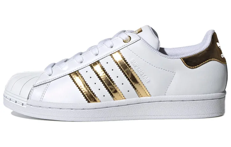 Adidas Originals Superstar Metal Toe White Gold Metallic Women's - POIZON