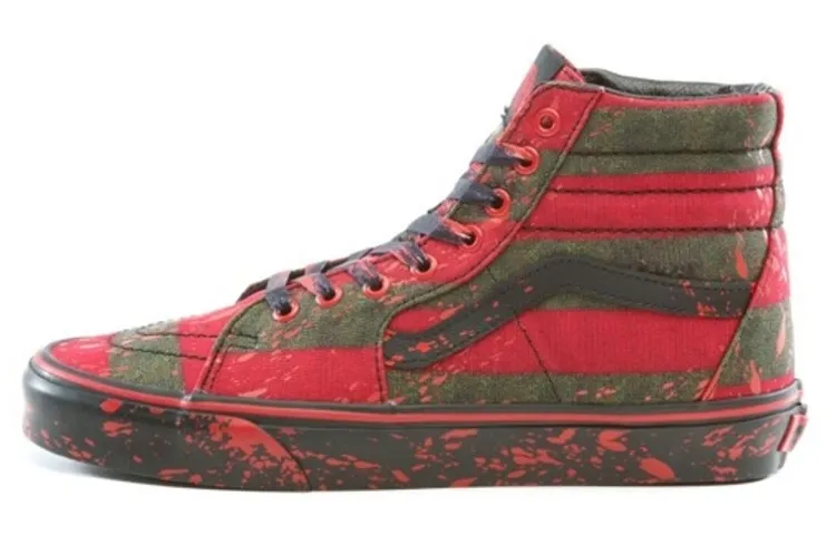 Vans Sk8-Hi Horror Pack Nightmare On Elm Street Freddy Krueger - POIZON