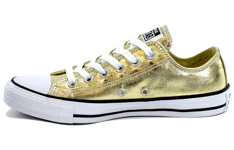 Converse Chuck Taylor All Star Ox Light Gold Metallic US M 3 - POIZON