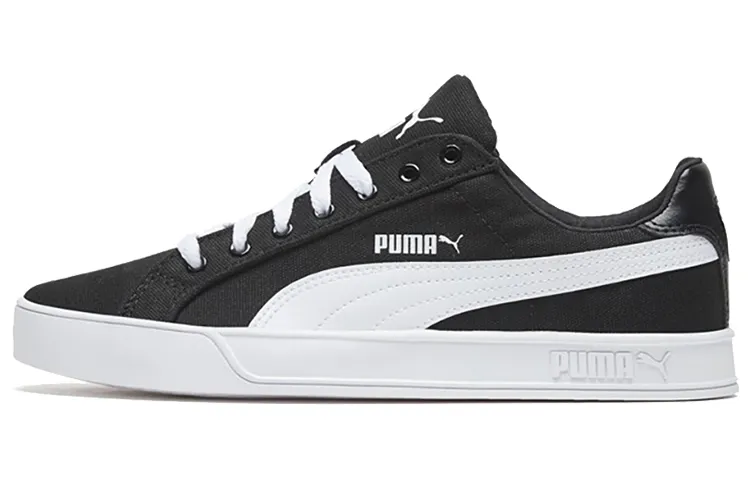 Puma Smash Vulc Canvas 'Black White' - POIZON