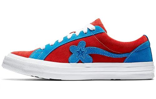 Converse One Star Ox Tyler The Creator Golf Le Fleur Red Blue - POIZON