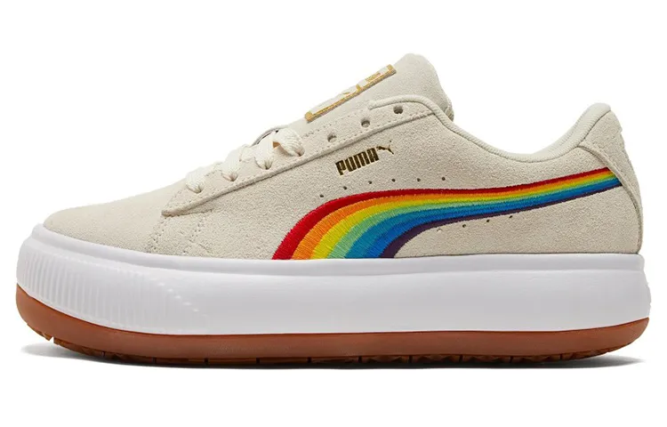 PUMA Suede Mayu 'Rainbow - Whisper White' Women's - POIZON