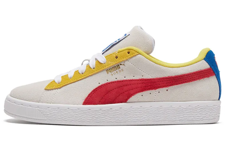 PUMA Suede Classic 'White Gray Red' - POIZON