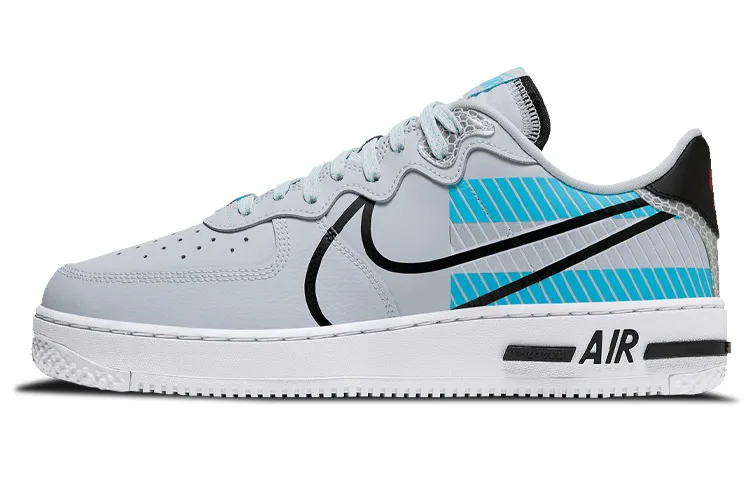 Nike Air Force 1 Low React 3M Pack Pure Platinum Baltic Blue - POIZON