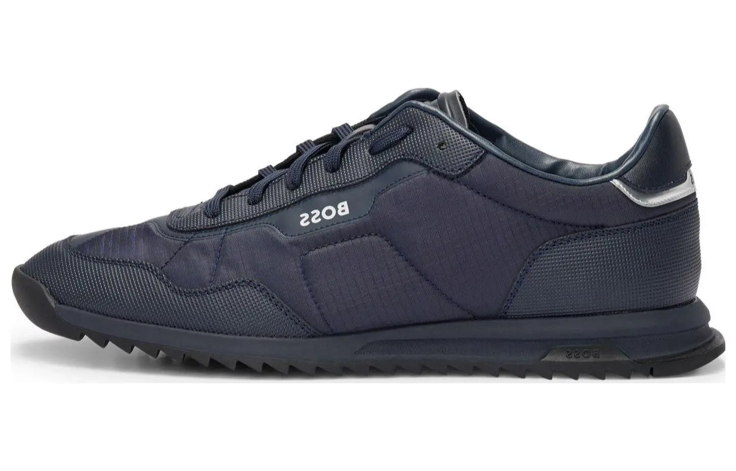 HUGO BOSS Perforated Faux Leather Sneakers - POIZON