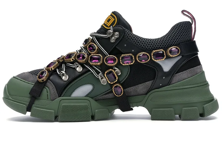 GUCCI Flashtrek SEGA Green Removable Crystal - POIZON